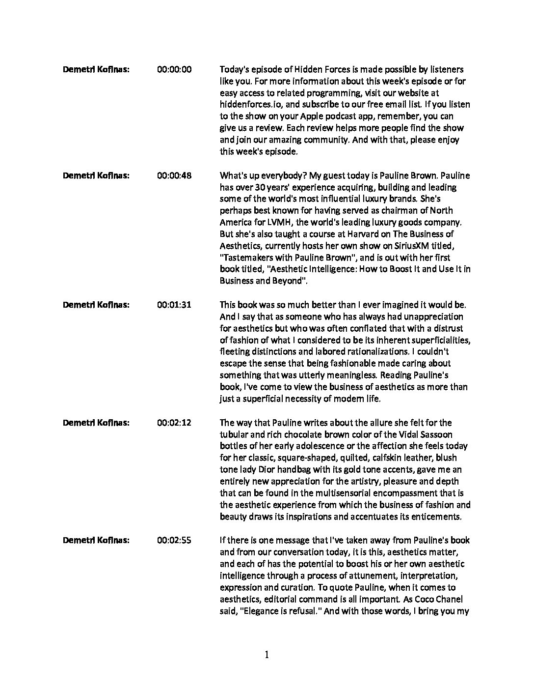 TRANSCRIPT_Aesthetic Intelligence – How to Boost it and Use it in ... TRANSCRIPT_Aesthetic Intelligence – How to Boost it and Use it in ...